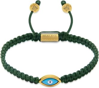 Nialaya Homme, Accessoires, Jaune, Taille: 2XL Mst_059 Evil Eye Bracelet