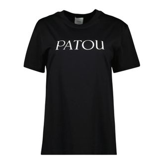 Patou Bio-Baumwolle Rundhals T-shirt - - Tops - Damen - Schwarzk - M