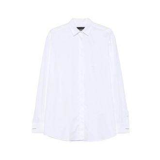 Dondup Chemise &agrave; Manches Longues et Boutons Cach&eacute;s - Femme - Blouses et Chemises - Blanc - Taille: 38 FR