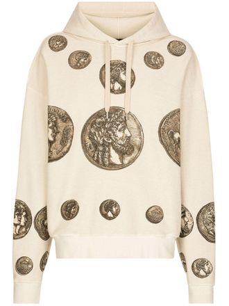 Dolce & Gabbana Hoodie mit grafischem Print - Nude