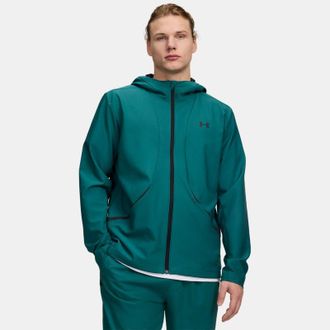 Under Armour Unstoppable Webstoff Jacke f&uuml;r Herren Rack Gr&uuml;n / Schwarz XXL
