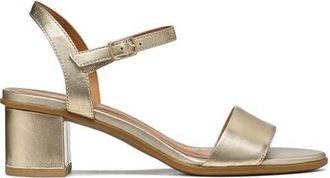 Geox Femme D Aurely 50 B Sandales à Talons, Doré, 39.5 EU
