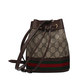 Gucci Femmes Sacs &agrave; bandouli&egrave;re Tissu beige/&eacute;b&egrave;ne