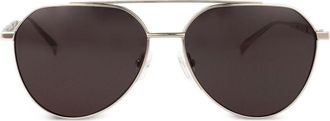 Alexander McQueen Eyewear Getönte Pilotenbrille - Silber