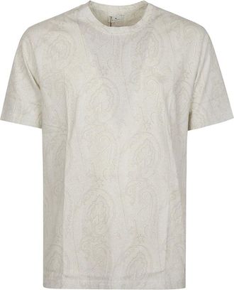 Etro Homme, Tops, Beige, Taille: XL Roma T-shirt