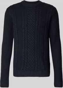 Jack & Jones Strickpullover mit gerippten Abschlüssen Modell PAUL