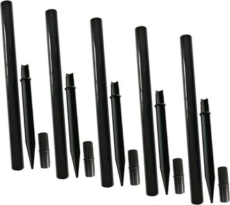 Hemoton Gartenleuchten Erdspieß Satz Kunststoff Solarleuchtenteile Wetterfest Für Außenbereich Landschaftsbeleuchtung Mit Verlängerung Und Gelenk