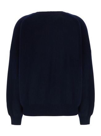 Lisa Yang Womens Sweater Veira Blue Cashmere Knitted Tops Top