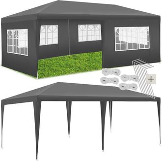 TecTake Tectake - Pavillon 6 x 3 m avec syst&egrave;me dembo&icirc;tement 5 parties lat&eacute;rales amovibles