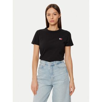 Tommy Jeans T-Shirt DW0DW20153 Schwarz Regular Fit