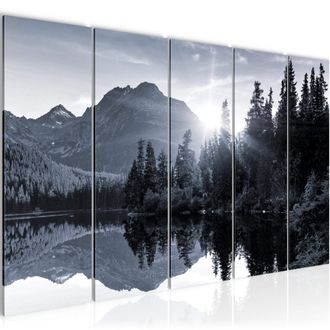 Runa Art Bild Natur Sonnenaufgang Wandbilder auf Vlies Leinwand 5 Teilig Wanddekoration Schlafzimmer Wohnzimmer 014456c