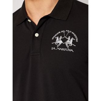 La Martina La Martina Poloshirt CCMP01 PK001 Schwarz Regular Fit