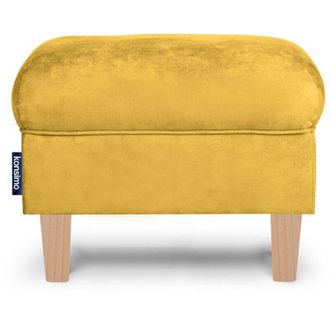Konsimo Sitzhocker zeitloses Design und pflegeleichter Stoff miles, Gelb, Stoff, Classic, 55x42x40cm - Konsimo