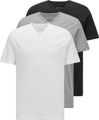 HUGO BOSS BOSS Herren T-Shirt VN 3P CO Dreier-Pack T-Shirts aus Baumwolle mit V-Ausschnitt Assorted-Pre-Pack XXL