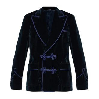 Dolce & Gabbana Homme, Vestes, Bleu, Taille: XL Veste crois&eacute;e Sicilia-light