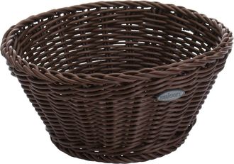 Westmark Mehrzweck-Korb, Geeignet f&uuml;r Hotel und Gastronomie, Rund, &Oslash; ca.18 cm, H&ouml;he: ca. 10 cm, Synthetik Faser, Saleen Edition: Coolorista, Braun, 02091006101