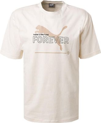Puma Herren T-Shirt beige Baumwolle