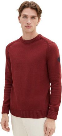 Tom Tailor Strickpullover CREWNECK KNIT aus Baumwolle