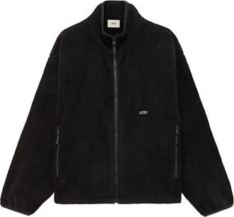 Autry Homme, Vestes, Noir, Taille: M Veste Molletonn&eacute;e Zipp&eacute;e Int&eacute;grale