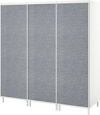 IKEA PLATSA Kleiderschrank mit 3 Schiebetüren