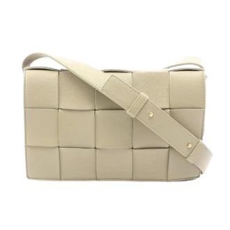 Bottega Veneta Sac bandouli&egrave;re Pre-owned Cassette Maxi Intrecciato - Femme - Pre-owned - Beige - Taille: ONE Size