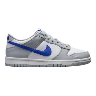 Nike Femme, Chaussures, Gris, Taille: 36 1/2 EU Dunk Low Mini Swoosh Gris Loup Bleu Royal