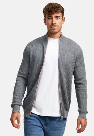 Kronstadt Strickjacke Herren KSErik Herrenstrickjacke Feinstrickjacke mit Stehkragen