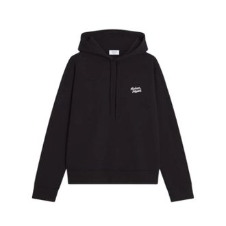 Maison Kitsun&eacute; Handwritten Logo Hoodie - - Sweatshirts & Hoodies - Herren - Schwarzk - S
