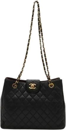 Chanel Pre-owned Sac bandouli&egrave;re Matelass&eacute; en cuir dagneau - Femme - Pre-owned - Noir - Taille: ONE Size
