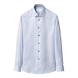 Eton Geometric Effect Slim Fit Signature Twill Hemd - - Shirts - Herren - Blau - 2XL