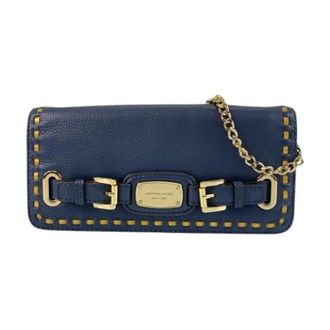 Michael Kors Pre-owned 1974222 Leder Ketten Umh&auml;ngetasche - - Pre-owned - Damen - Blau - ONE SIZE