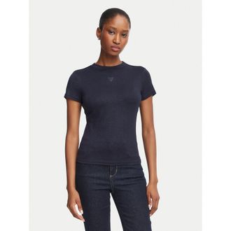 Guess T-Shirt W5BP07 KCGM2 Dunkelblau Regular Fit