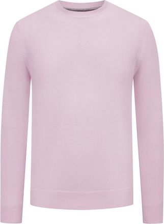 Tom Rusborg Leichter Rundhalspullover aus einem Baumwolle-Seide-Mix in