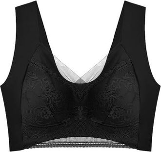 Generic Soutien-gorge de fitness sexy sans fil - Correcteur de posture - Soutien-gorge respirant pour femme, Noir, 5XL