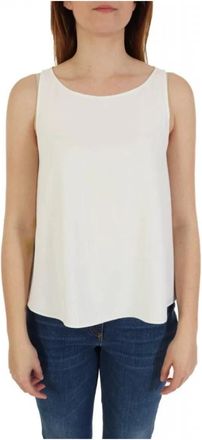 Emporio Armani Femme, Tops, Blanc, Taille: 44 FR D4Nk1A D9902 101