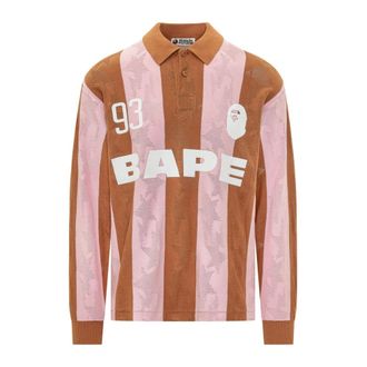 A Bathing Ape A Bathing Ape, Homme, Tops, Multicolore, Taille: S Relaxed Fit LS Tee