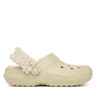 Crocs Pantoletten Crocs Classic Fleece Lined Clog Quartz 211396 Beige
