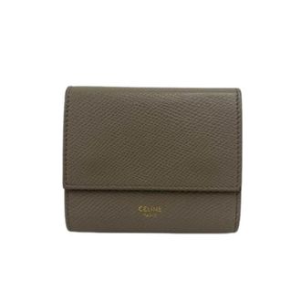 Celine Pre-owned Tri-fold Leather Wallet - - Pre-owned - Damen - Grau - ONE SIZE