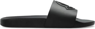 Moncler Homme, Chaussures, Noir, Taille: 45 EU Basile Slides