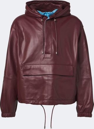 Loewe Veste en cuir &agrave; capuche