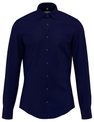 Seidensticker Herren Business Hemd - Slim Fit - B&uuml;gelleicht - Kent-Kragen - Langarm - 100% Baumwolle