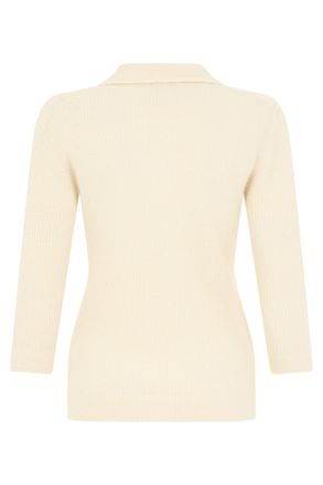Isabel Marant V-Neck Alpaca-Wool Sweater - Beige