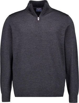 Olymp Herren Troyer grau unifarben