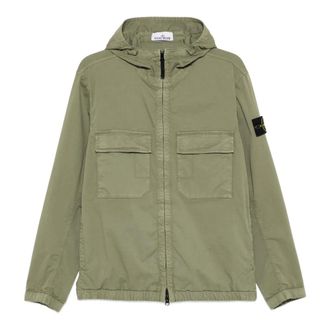 Stone Island Homme, Vestes, Vert, Taille: M 4100077 Stretch Cotton Twill