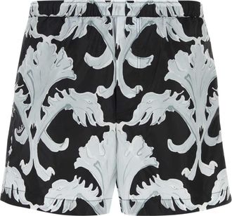 Valentino Garavani Homme, Maillots de bain, Multicolore, Taille: M Printed Nylon Swimming Shorts