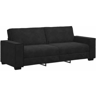 vidaXL Vidaxl - 3-Sitzer-Sofa Schwarz 180 cm Samt