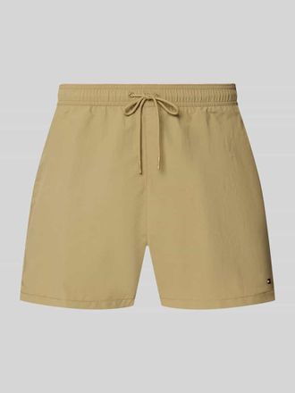 Tommy Hilfiger Regular Fit Badehose mit Logo Stitching