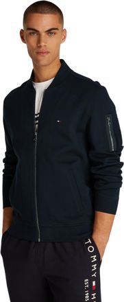 Tommy Hilfiger Herren Bomberjacke Essential mit Reißverschluss, Blau (Desert Sky), 3XL