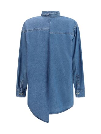 E.L.V. Denim Womens Denim Shirt Mid Blue Cotton