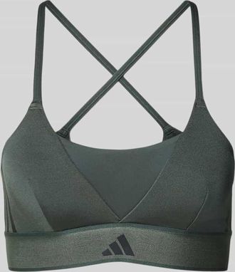 adidas Bralette mit Logo und gekreuzten Tr&auml;gern